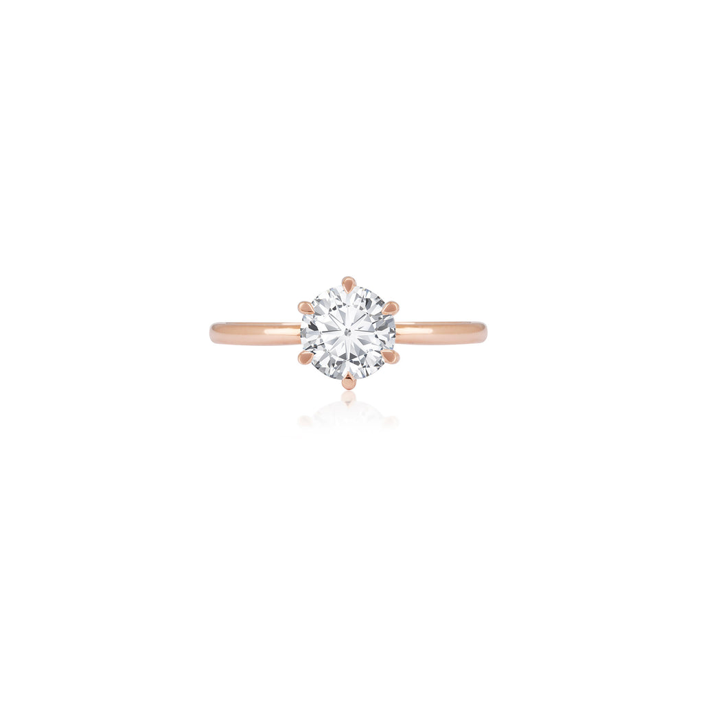 Buy Lab-Grown Classic Round Ring Online by DiAi Designs