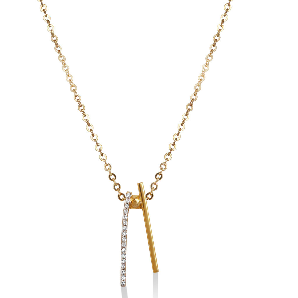 Diamond Contour Necklace – DiAi Designs