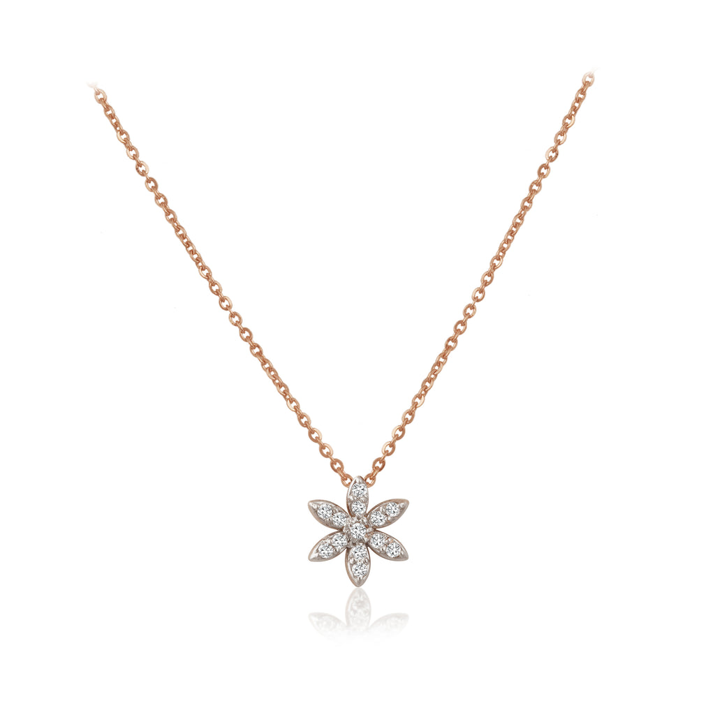 Shop Lab-Grown Floret Pendant Necklace at DiAi Designs