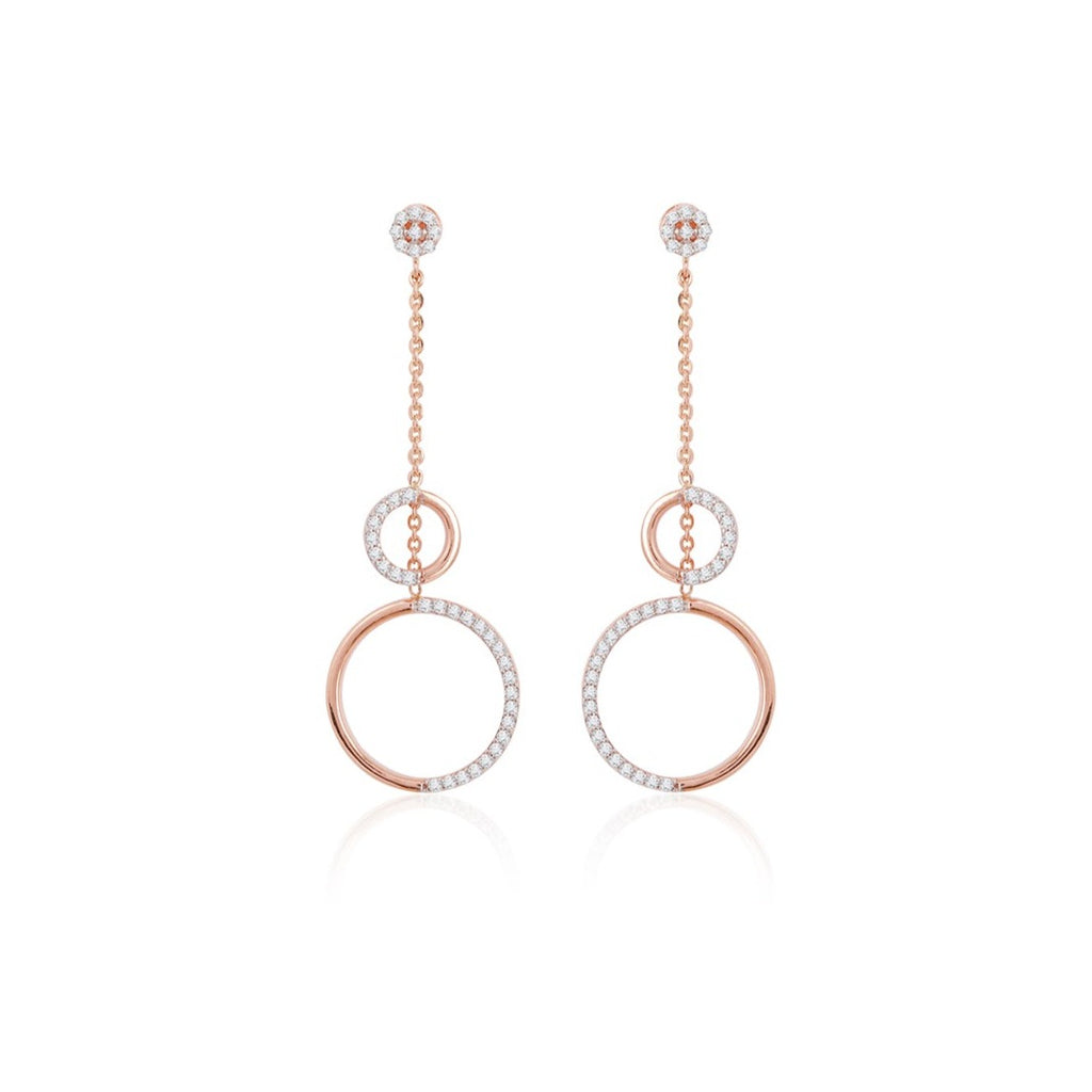 New Moon Diamond Chain Danglers – DiAi Designs